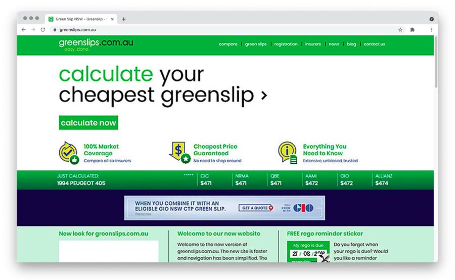 Trusted for over 20 years - How greenslips change - greenslips.com.au